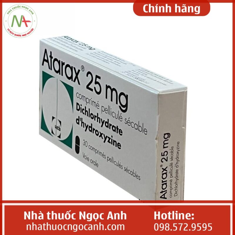 Thuốc Atarax 25mg là thuốc gì, có tác dụng gì, giá bao nhiêu, mua ở đâu?