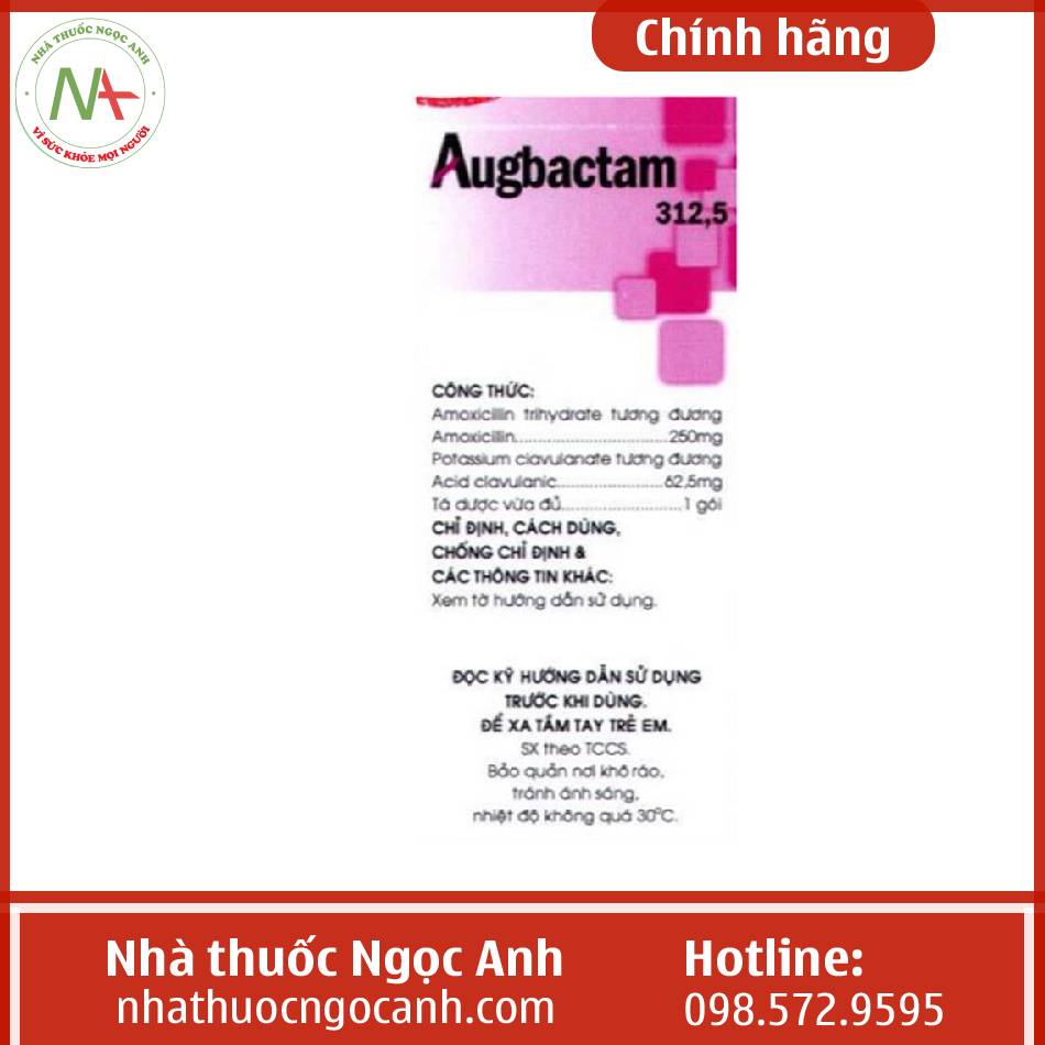 Thuốc Augbactam 312,5mg giá bao nhiêu? Mua ở đâu uy tín?