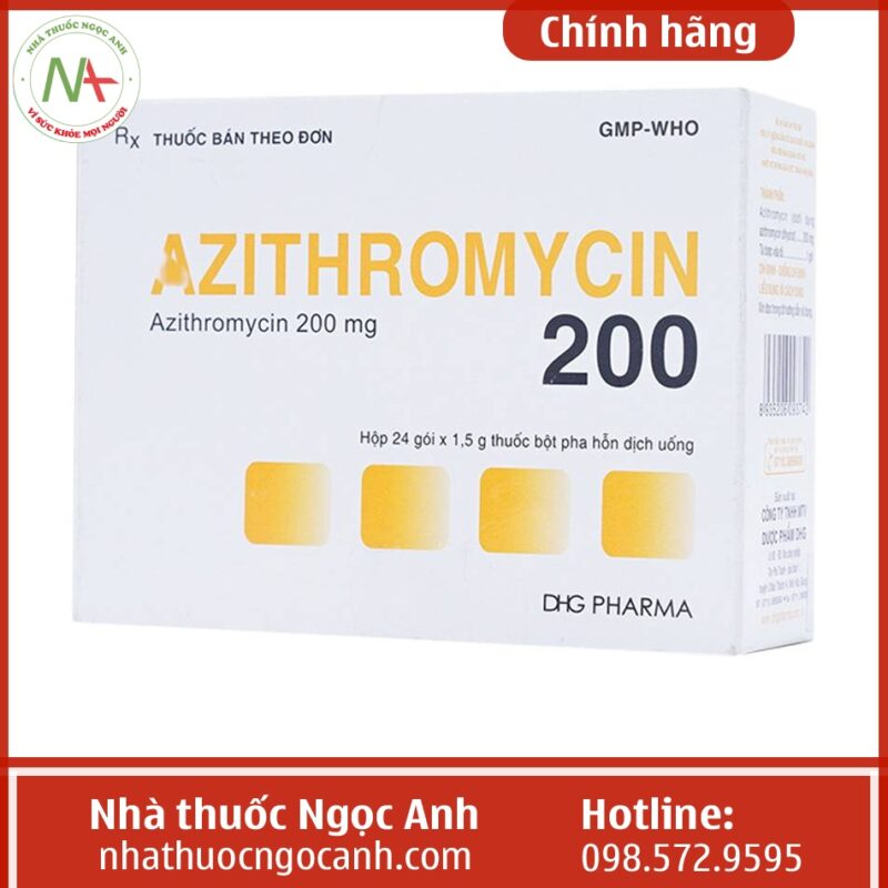 Thuốc Azithromycin 200 DHG là thuốc gì? giá bao nhiêu? Mua ở đâu