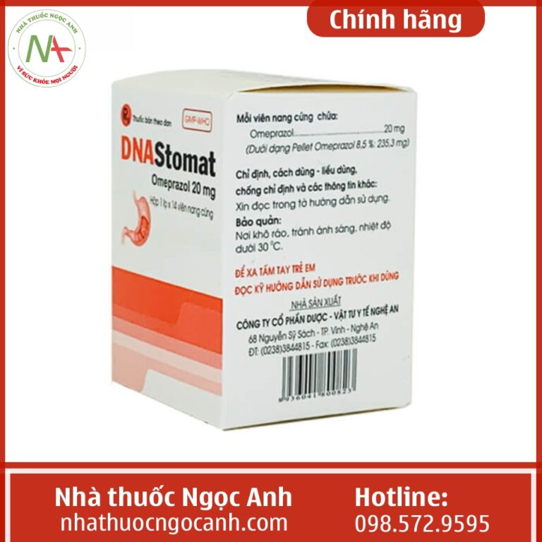Thuốc DNAStomat 20mg là thuốc gì? giá bao nhiêu? Mua ở đâu