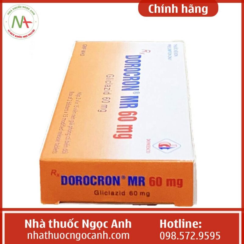 Thuốc hạ đường huyết Dorocron MR 60mg giá bao nhiêu, mua ở đâu