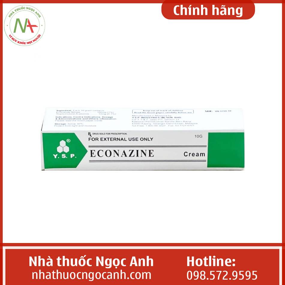 Thuốc bôi Econazine 10g giá bao nhiêu? Mua ở đâu chính hãng?