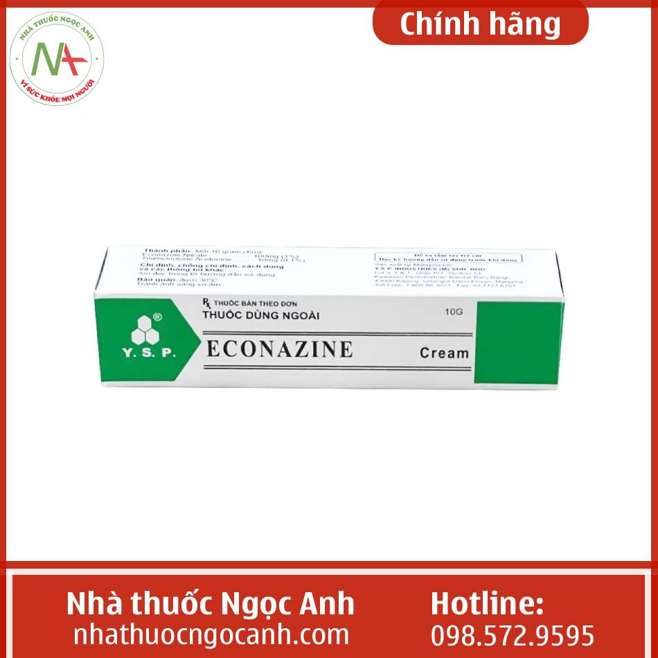 Thuốc bôi Econazine 10g giá bao nhiêu? Mua ở đâu chính hãng?