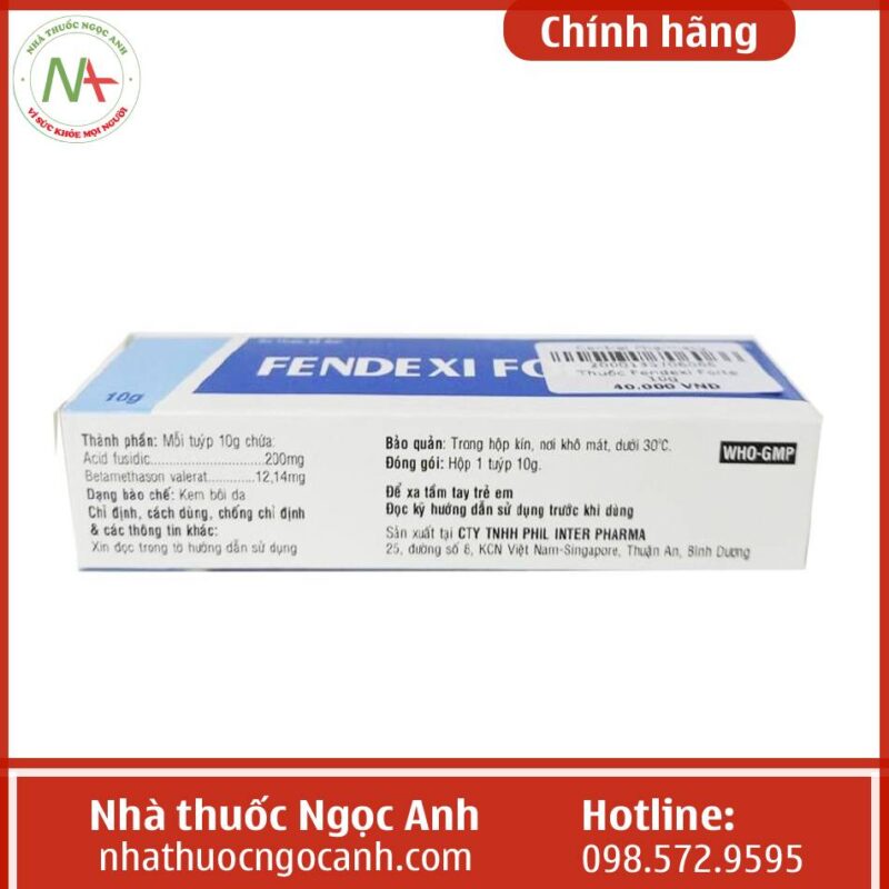 Thuốc Fendexi Forte 10g có tác dụng gì, giá bao nhiêu, mua ở đâu