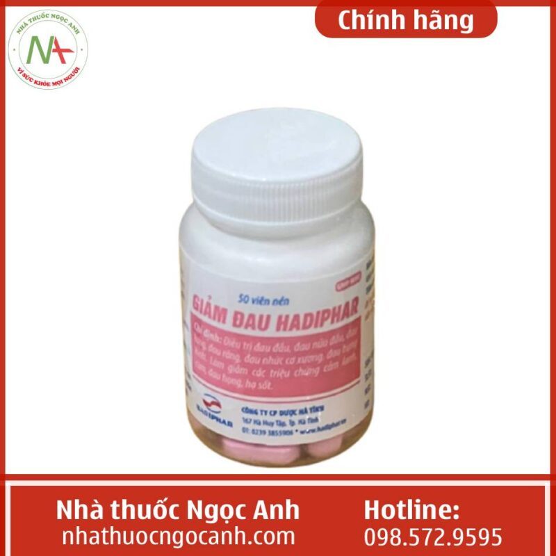 Thuốc Giảm đau Hadiphar giá bao nhiêu? Mua ở đâu chính hãng?