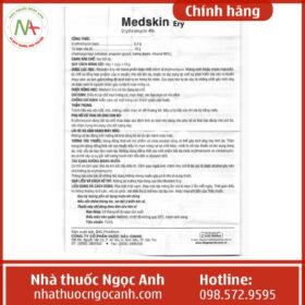 Thuốc Medskin Ery có tốt không? Mua ở đâu? Gía bao nhiêu?
