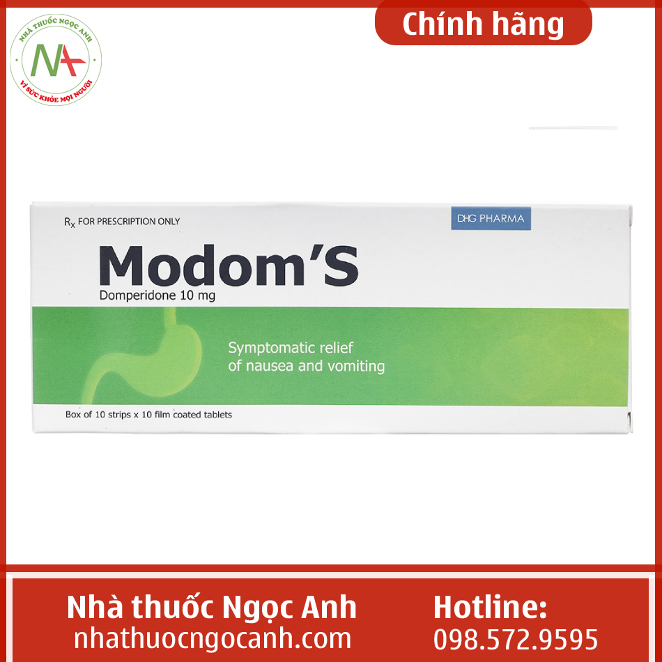 Thuốc Modom'S 10mg có tác dụng gì? Mua ở đâu? Giá bao nhiêu