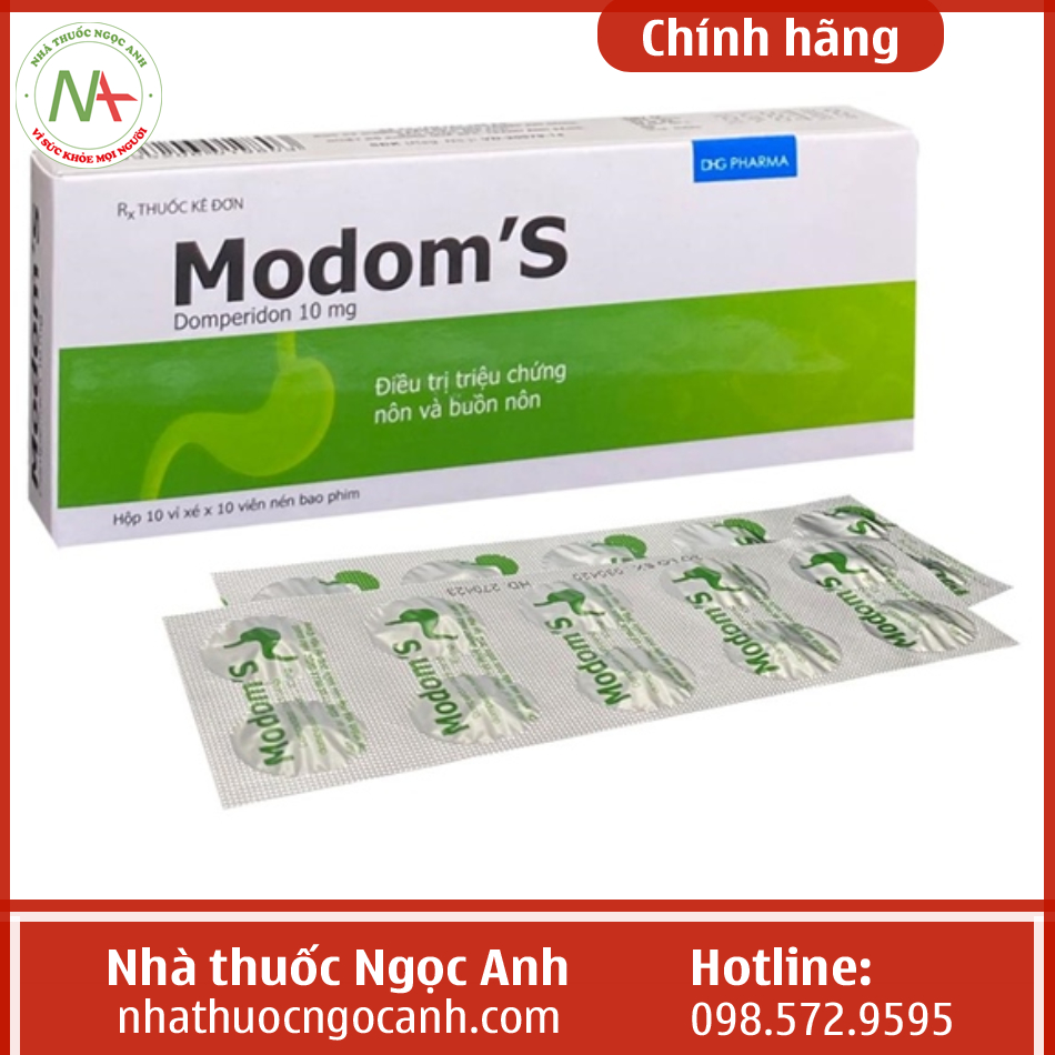 Thuốc Modom'S 10mg có tác dụng gì? Mua ở đâu? Giá bao nhiêu