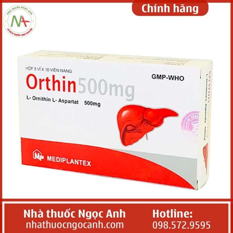 Thuốc Orthin 500mg có tác dụng gì? Giá bao nhiêu, mua ở đâu?