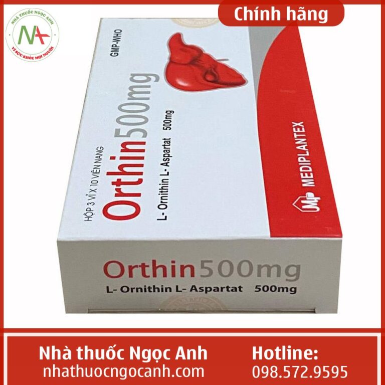 Thuốc Orthin 500mg có tác dụng gì? Giá bao nhiêu, mua ở đâu?