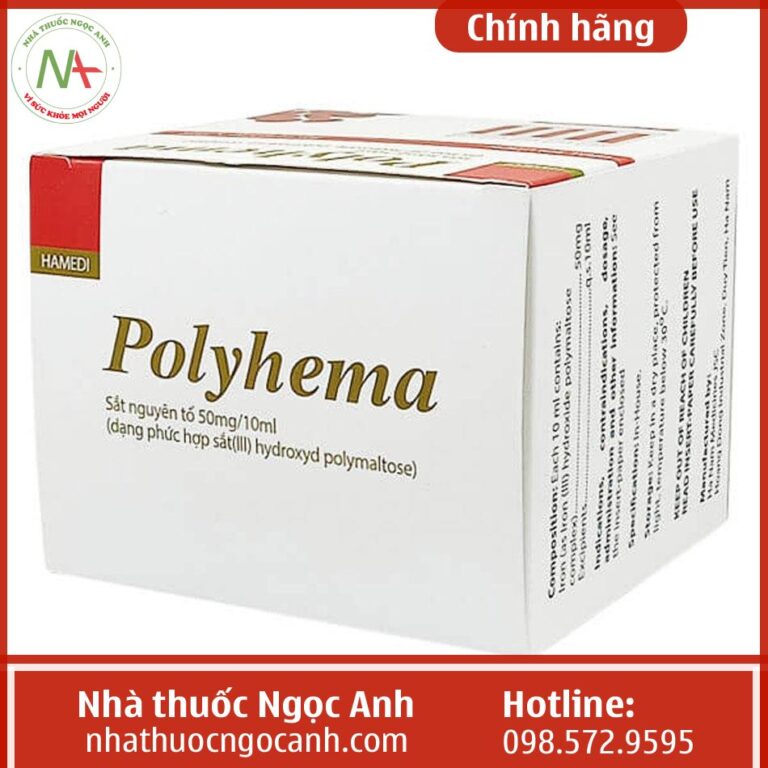 Thuốc Polyhema 50mg/10ml là thuốc gì? mua ở đâu, giá bao nhiêu