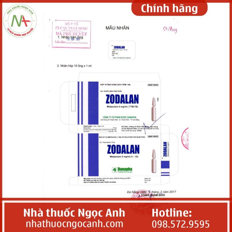 Thuốc Zodalan là thuốc gì, tác dụng gì, giá bao nhiêu? Mua ở đâu?