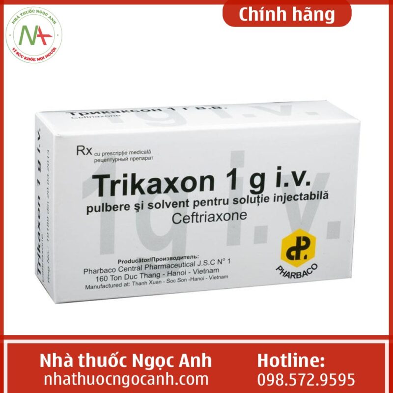 Thuốc Trikaxon 1g i.v. có tác dụng gì? giá bao nhiêu? Mua ở đâu