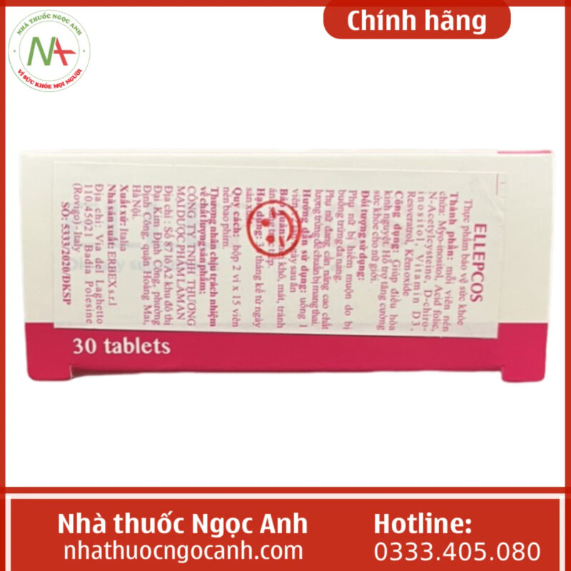 Ellepcos là thuốc gì? Mua ở đâu? Giá bao nhiêu?
