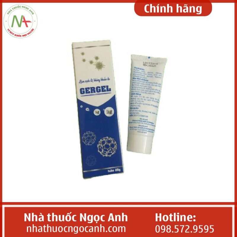 Gergel 25g là gì? Bôi lên miệng được không? Mua ở đâu? Giá bao nhiêu?