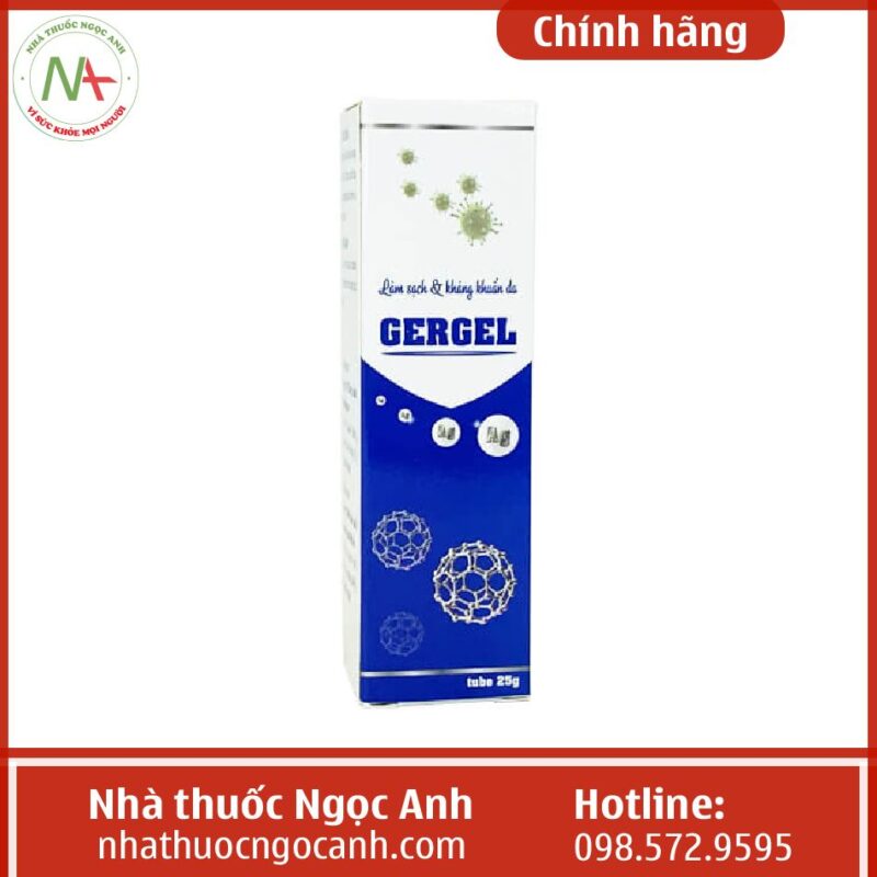 Gergel 25g là gì? Bôi lên miệng được không? Mua ở đâu? Giá bao nhiêu?