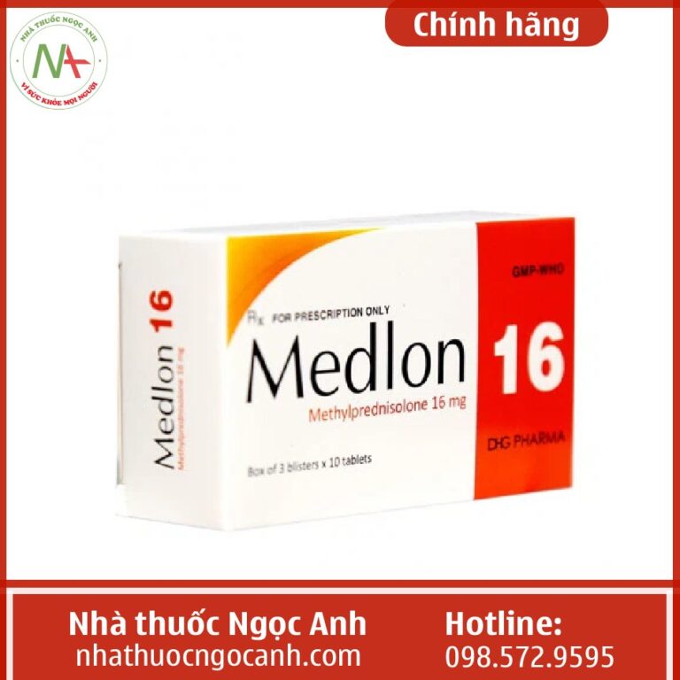 Thuốc Medlon 16 có tác dụng gì? Mua ở đâu? Giá bao nhiêu?