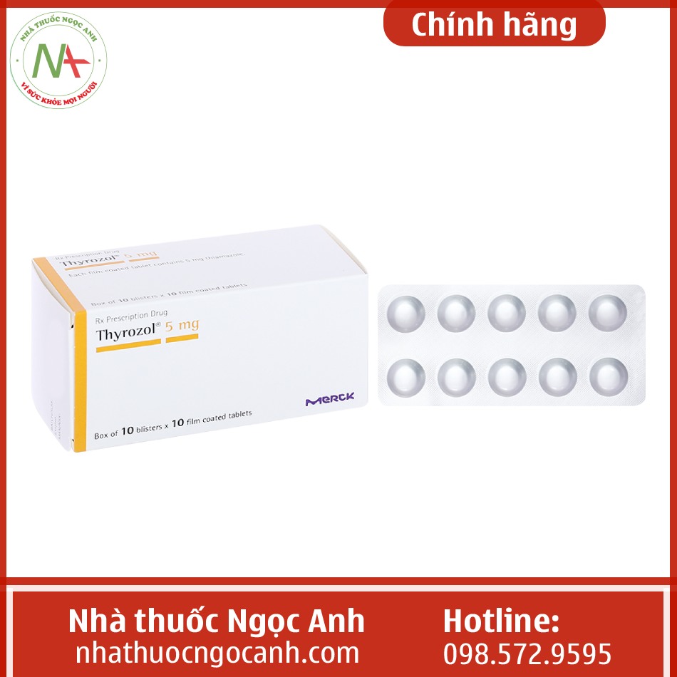 Thuốc Thyrozol 5mg có tác dụng gì? Giá bao nhiêu? Mua ở đâu?