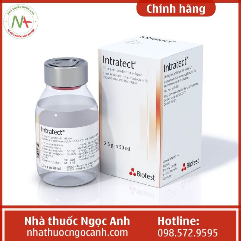 Thuốc Intratect là thuốc gì? Công dụng? Giá bao nhiêu, mua ở đâu?
