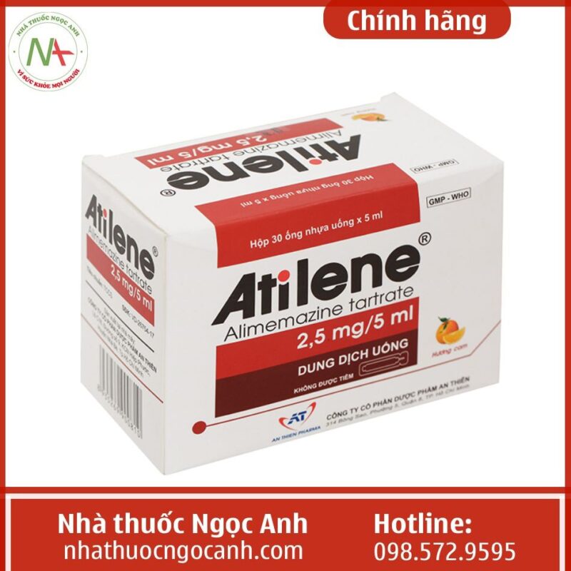 Thuốc Atilene 2.5mg/5ml là thuốc gì, giá bao nhiêu, mua ở đâu