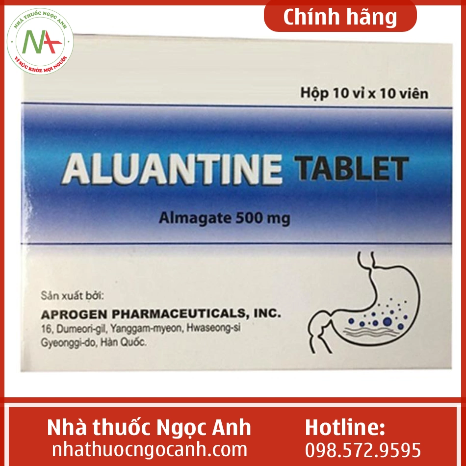 Thuốc Aluantine Tablet 500mg là thuốc gì? giá bao nhiêu? mua ở đâu
