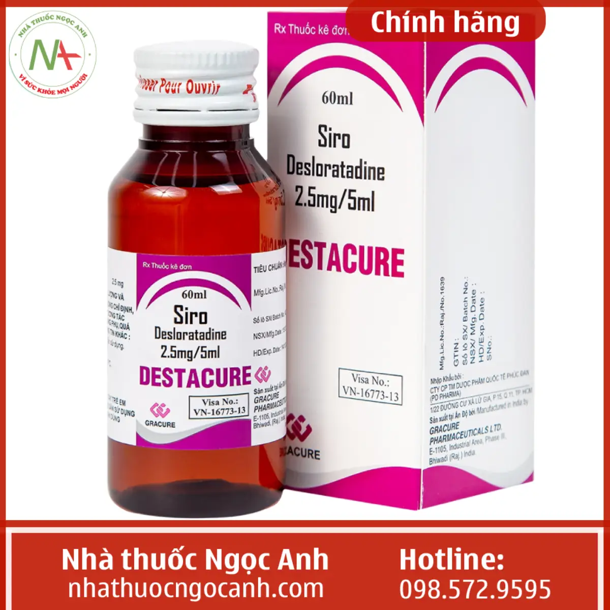 Thuốc Destacure 60ml là thuốc gì? giá bao nhiêu? mua ở đâu
