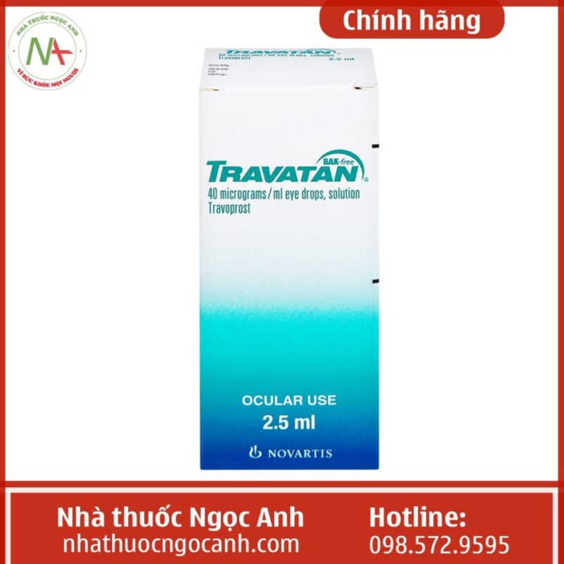 Thuốc Travatan là gì, có tác dụng gì, giá bao nhiêu, mua ở đâu
