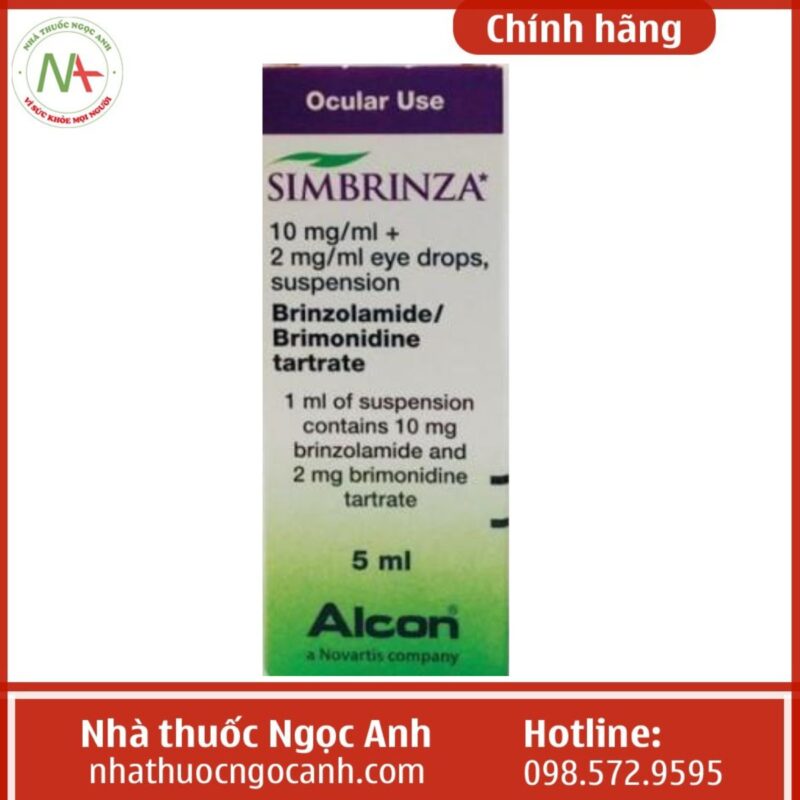 Thuốc Simbrinza 5ml Alcon giá bao nhiêu, mua ở đâu TPHCM