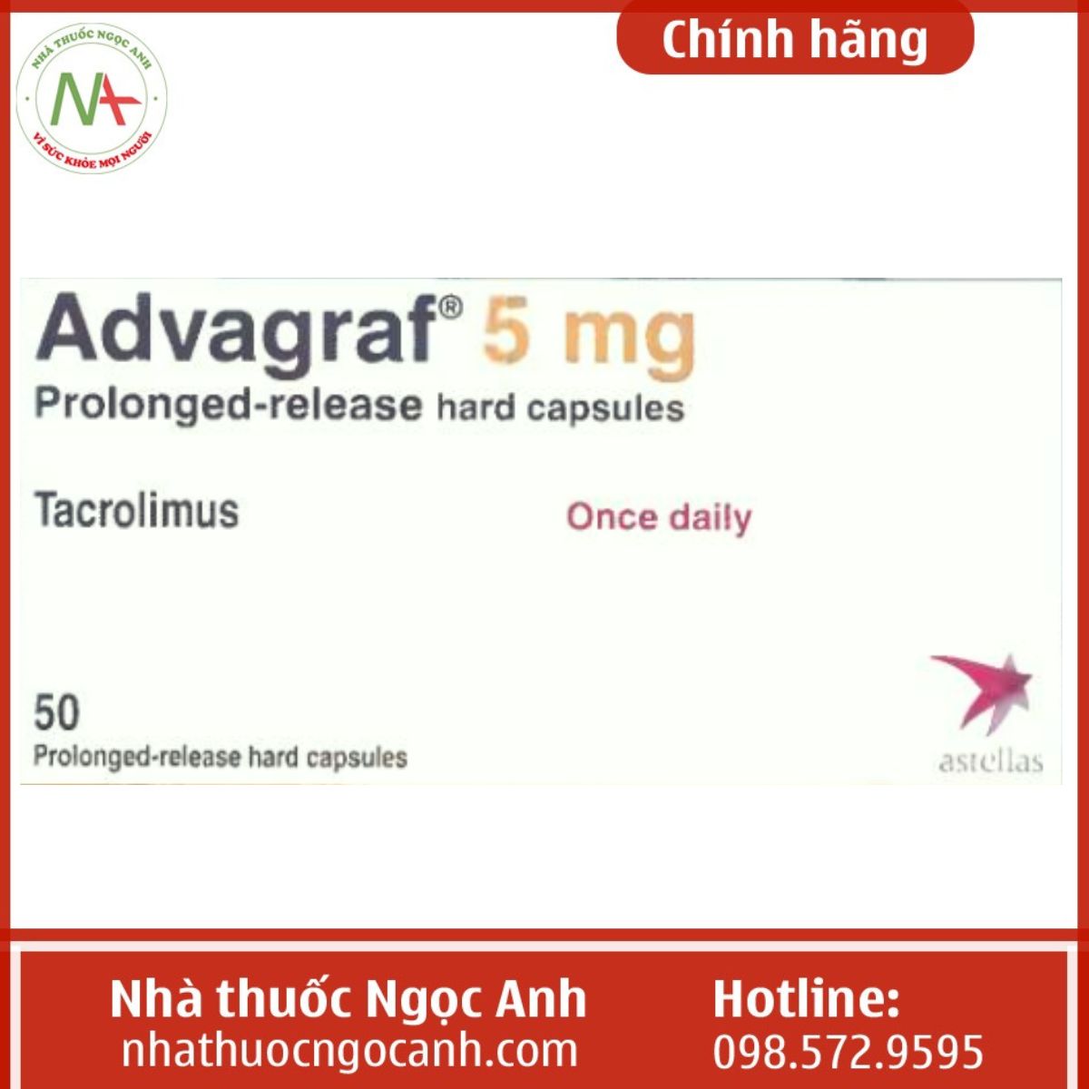 Thuốc Advagraf 5mg là gì, tác dụng gì, giá bao nhiêu, mua ở đâu