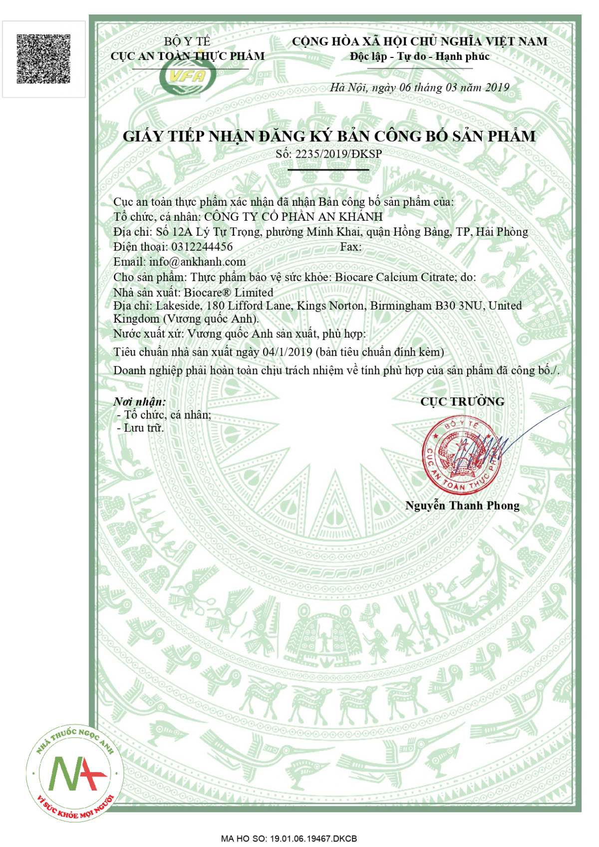 Thuốc Biocare Calcium Citrate giá bao nhiêu? Mua ở đâu?