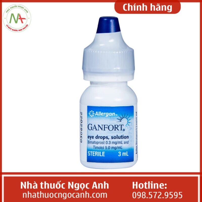 Thuốc nhỏ mắt Ganfort 3 ml tốt không, giá bao nhiêu, mua ở đâu