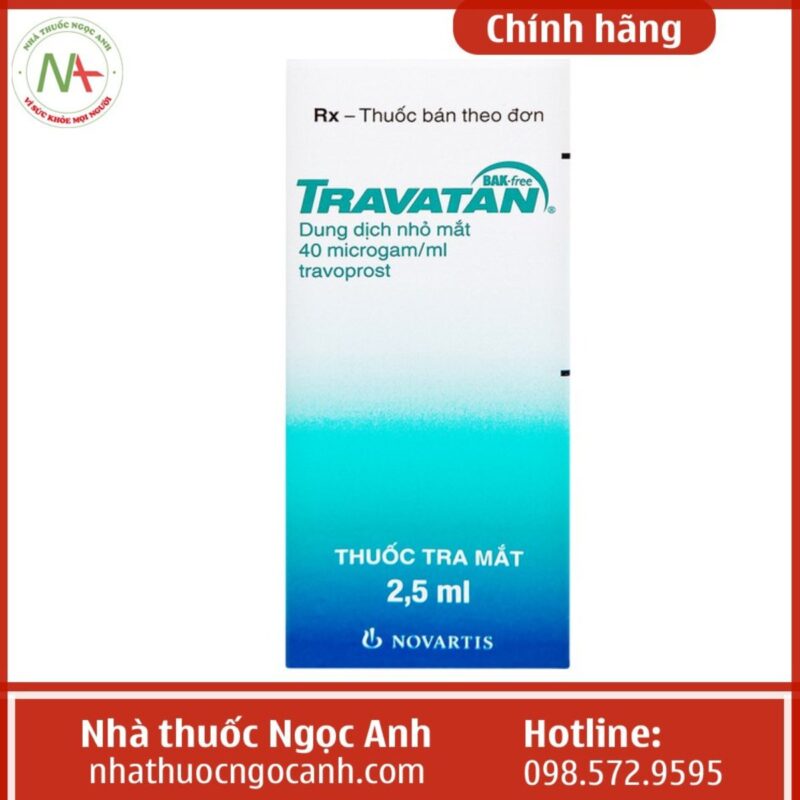 Thuốc Travatan là gì, có tác dụng gì, giá bao nhiêu, mua ở đâu