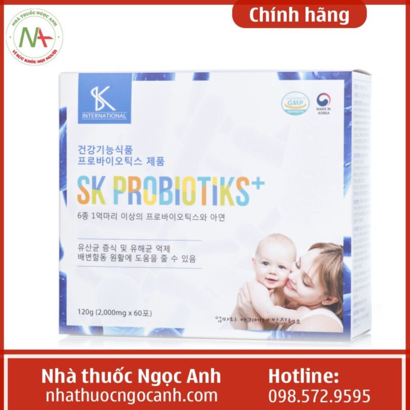 Thuốc SK Probiotiks+ là gì, tác dụng, cách sử dụng, giá bao nhiêu