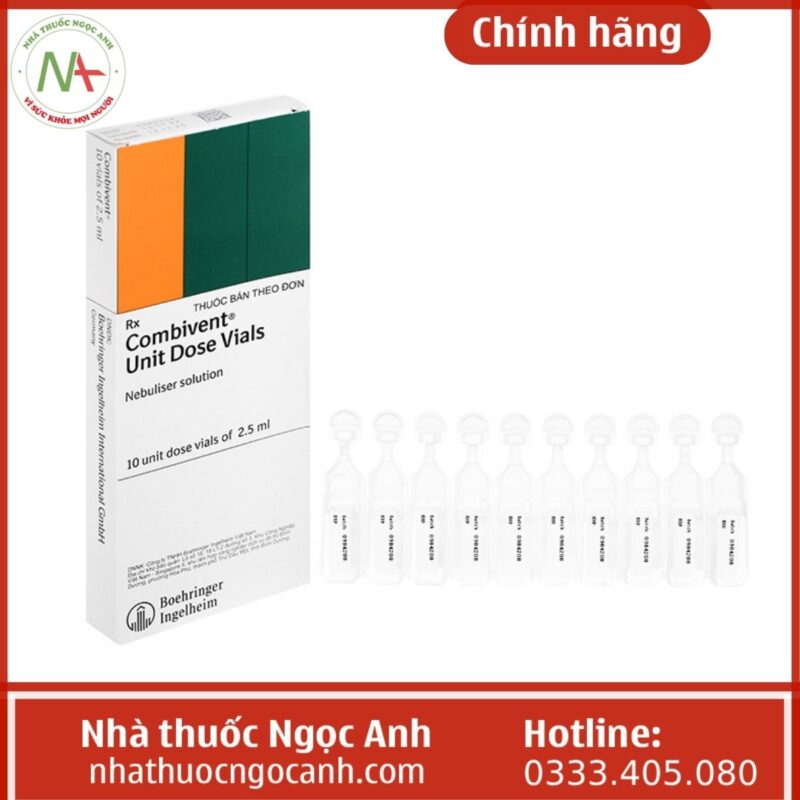 Thuốc Combivent 2.5ml khí dung giá bao nhiêu, mua ở đâu, tác dụng gì