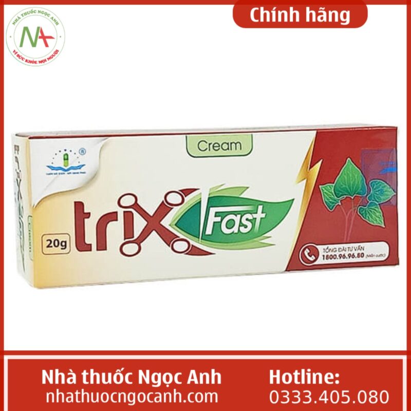 Kem bôi trĩ Cream Trix Fast 20g có tốt không, giá bao nhiêu, mua ở đâu?