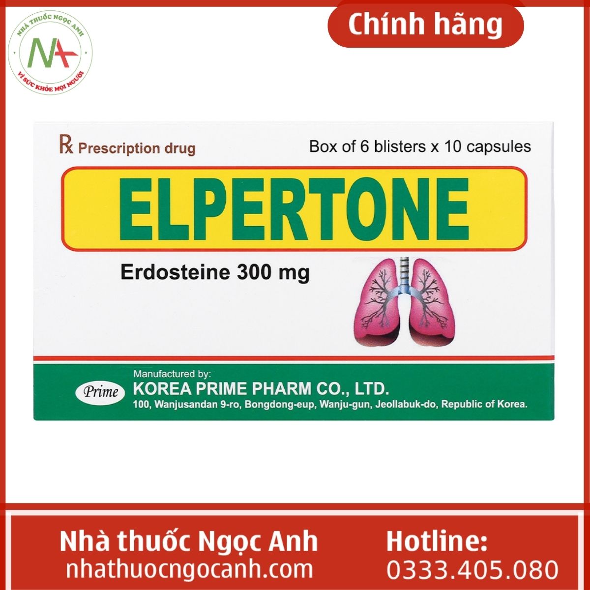 Thuốc Elpertone 300 là thuốc gì, giá bao nhiêu, mua ở đâu