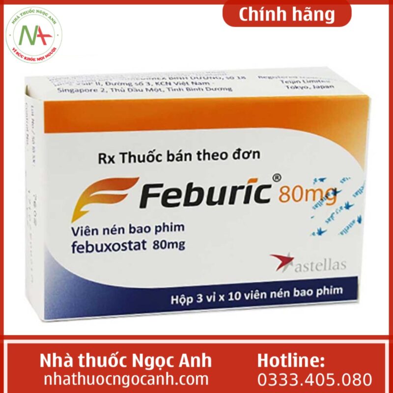 Thuốc Feburic 80mg có tác dụng gì, giá bao nhiêu, mua ở đâu?