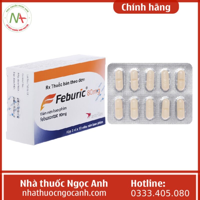 Thuốc Feburic 80mg có tác dụng gì, giá bao nhiêu, mua ở đâu?