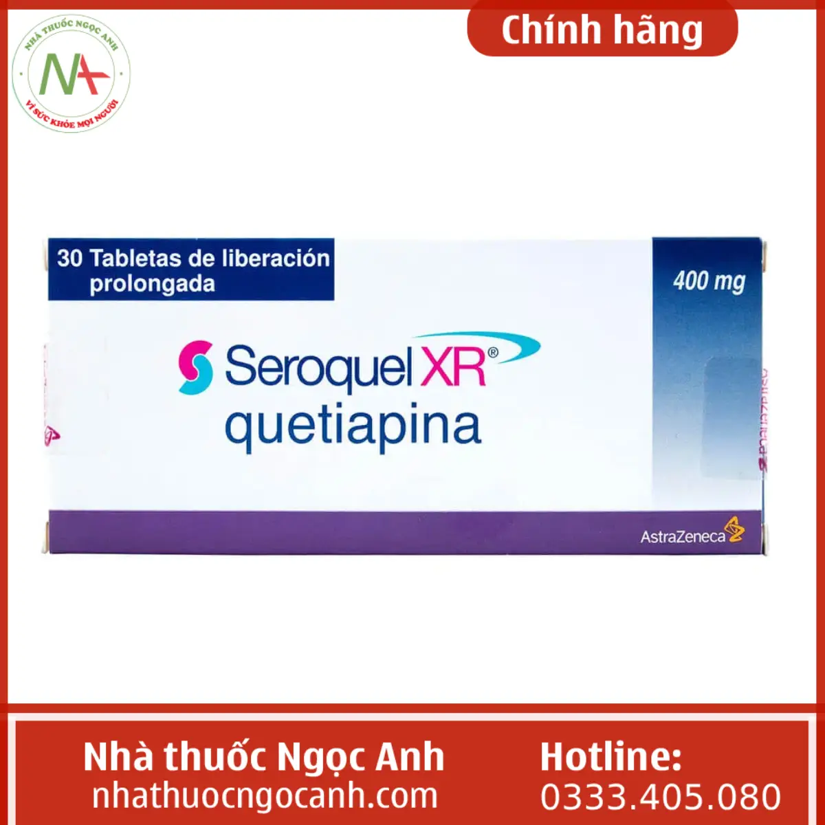 Thuốc Seroquel XR 400mg là thuốc gì, giá bao nhiêu, mua ở đâu?