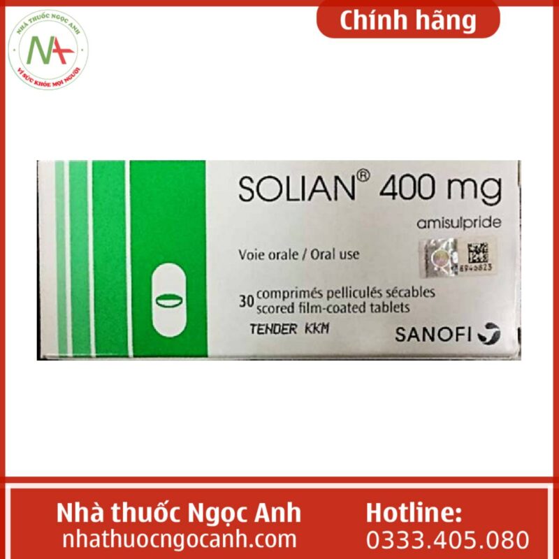 Thuốc Solian 400mg có công dụng gì, giá bao nhiêu, mua ở đâu?