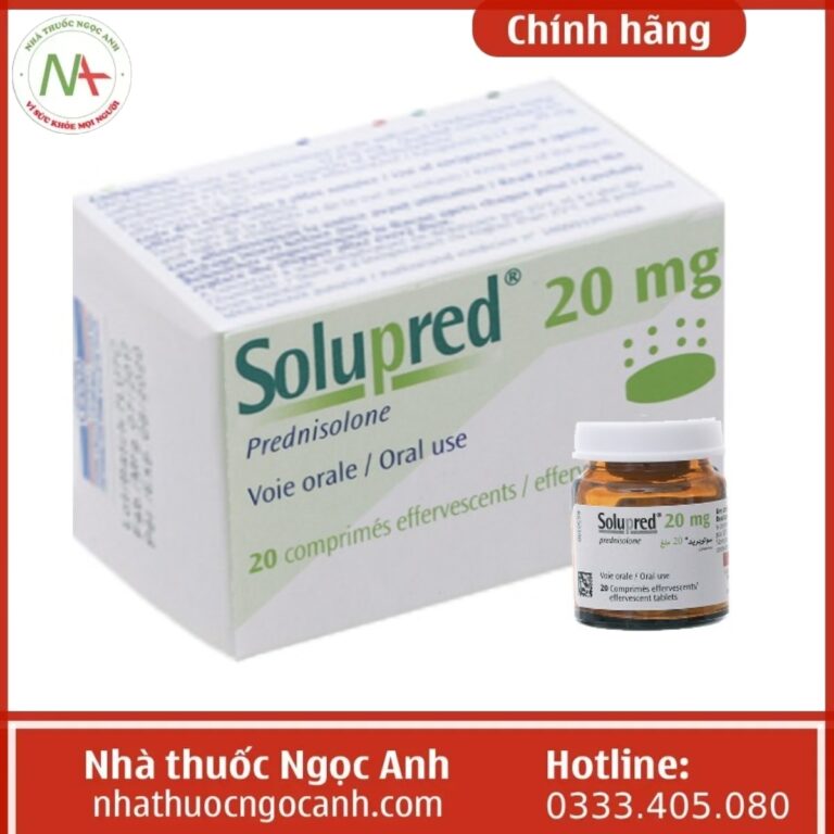 Thuốc Solupred 20mg là thuốc gì, trị bệnh gì, giá bao nhiêu, mua ở đâu