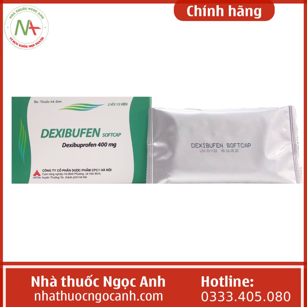Thuốc Dexibufen Softcap là thuốc gì? Giá bao nhiêu? Mua ở đâu?