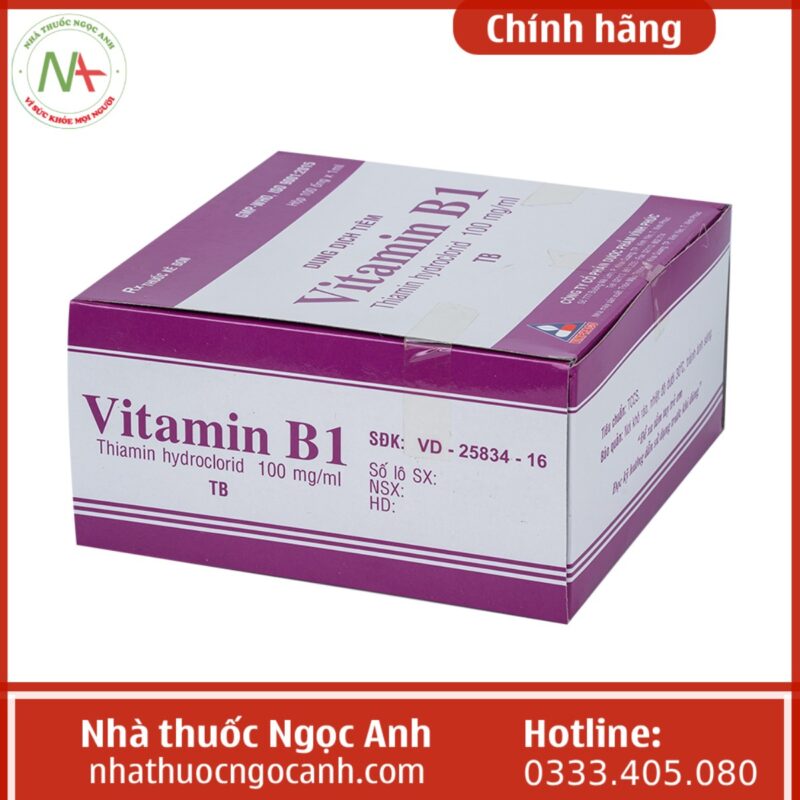Thuốc Vitamin B1 100mg/ml Vinphaco là thuốc gì, mua ở đâu, giá bao nhiêu?