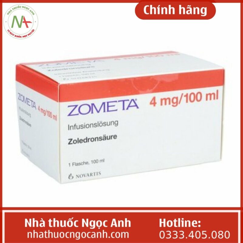 Thuốc Zometa 4mg/100ml là thuốc gì, mua ở đâu, giá bao nhiêu