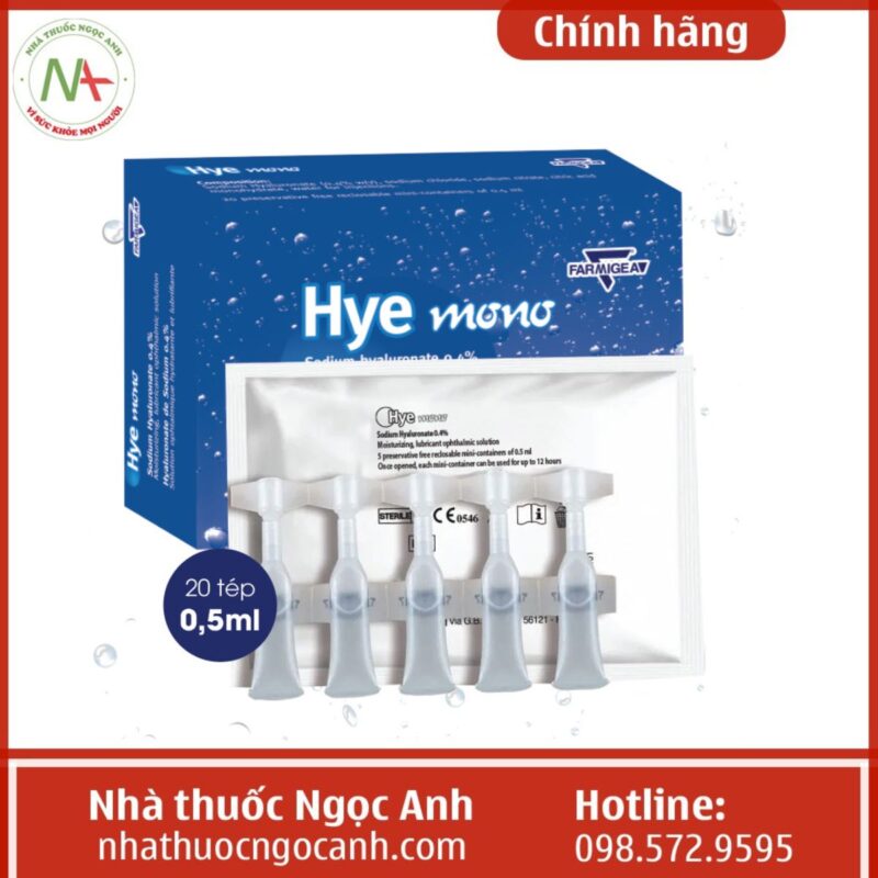 Thuốc nhỏ mắt Hye Mono 0,4% có tốt không, giá bao nhiêu, mua ở đâu