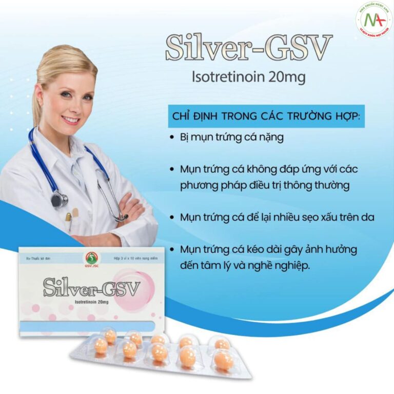 Thuốc điều trị mụn trứng cá Silver-GSV giá bao nhiêu, mua ở đâu