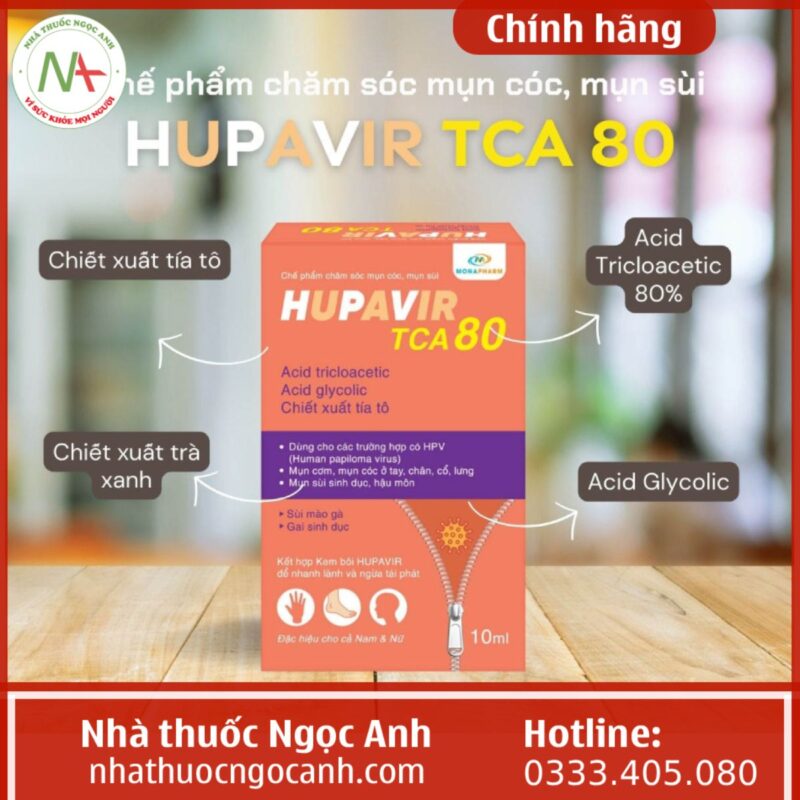 Thuốc Hupavir TCA 80 có tốt không? giá bao nhiêu? mua ở đâu