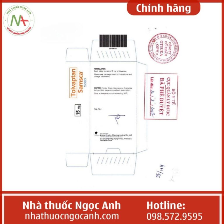 Thuốc Samsca 15mg là gì, tác dụng gì, giá bao nhiêu, mua ở đâu