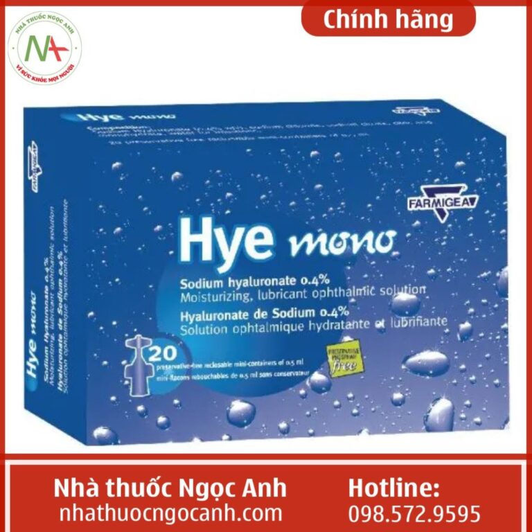 Thuốc nhỏ mắt Hye Mono 0,4% có tốt không, giá bao nhiêu, mua ở đâu