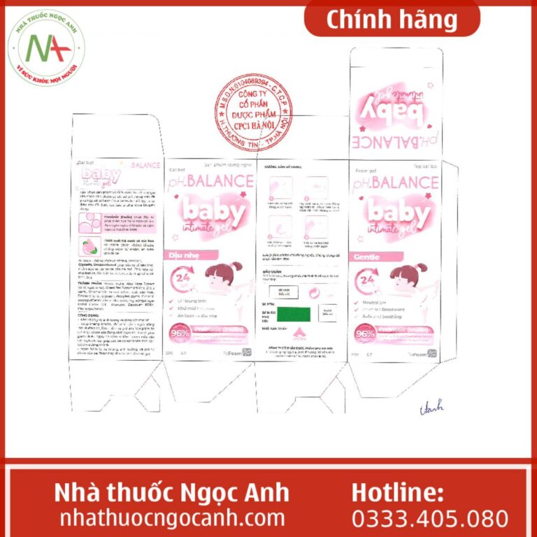 Gel bọt pH Balance Baby Intimate Gel giá bao nhiêu? Mua ở đâu?